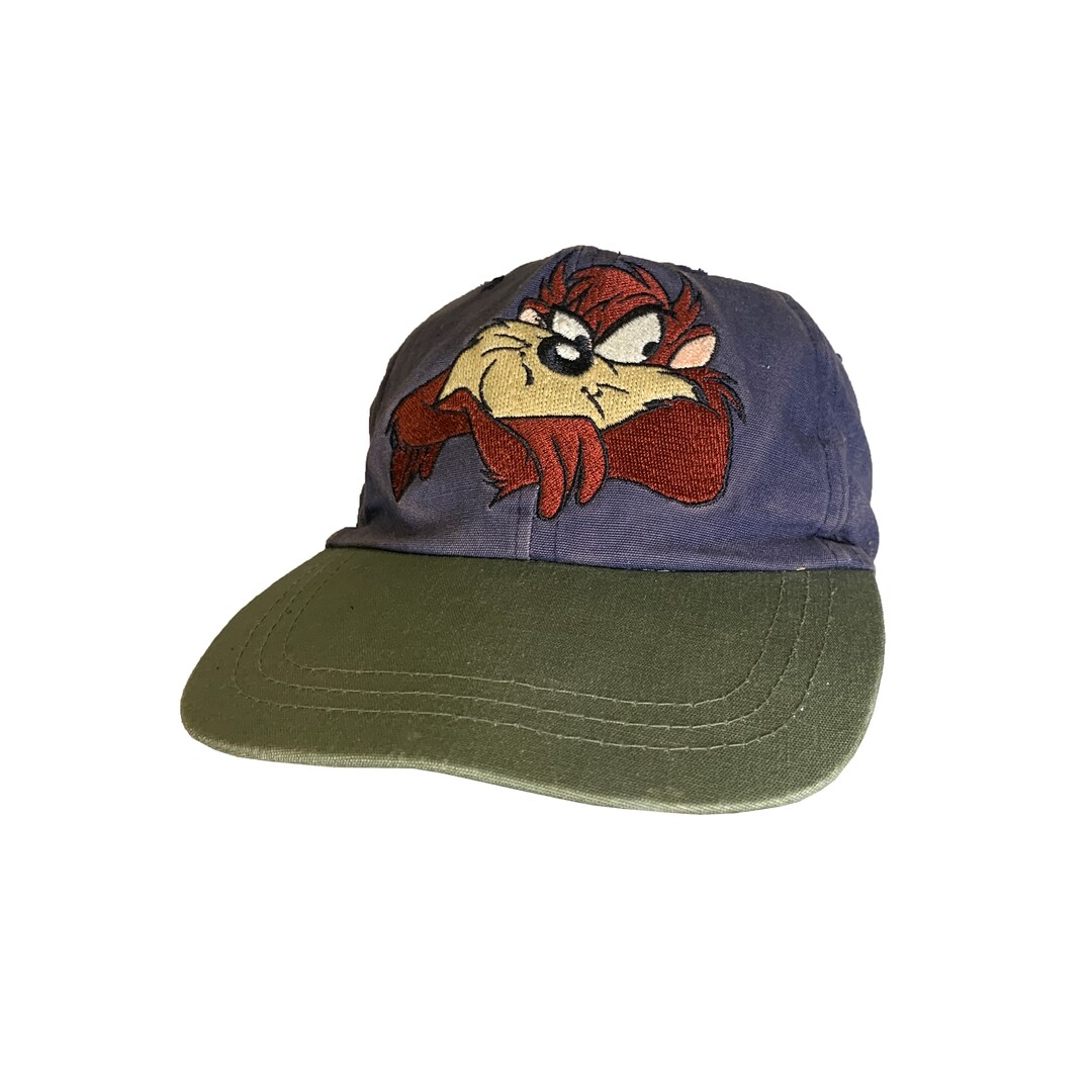 Vintage 90s Taz Cap Tasmanian Devil Warner Bros. Looney Tunes Character ...