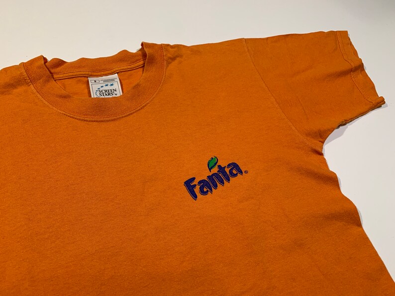 Vintage 90s Fanta T-shirt Retro Big Logo Brand Graphic Print - Etsy