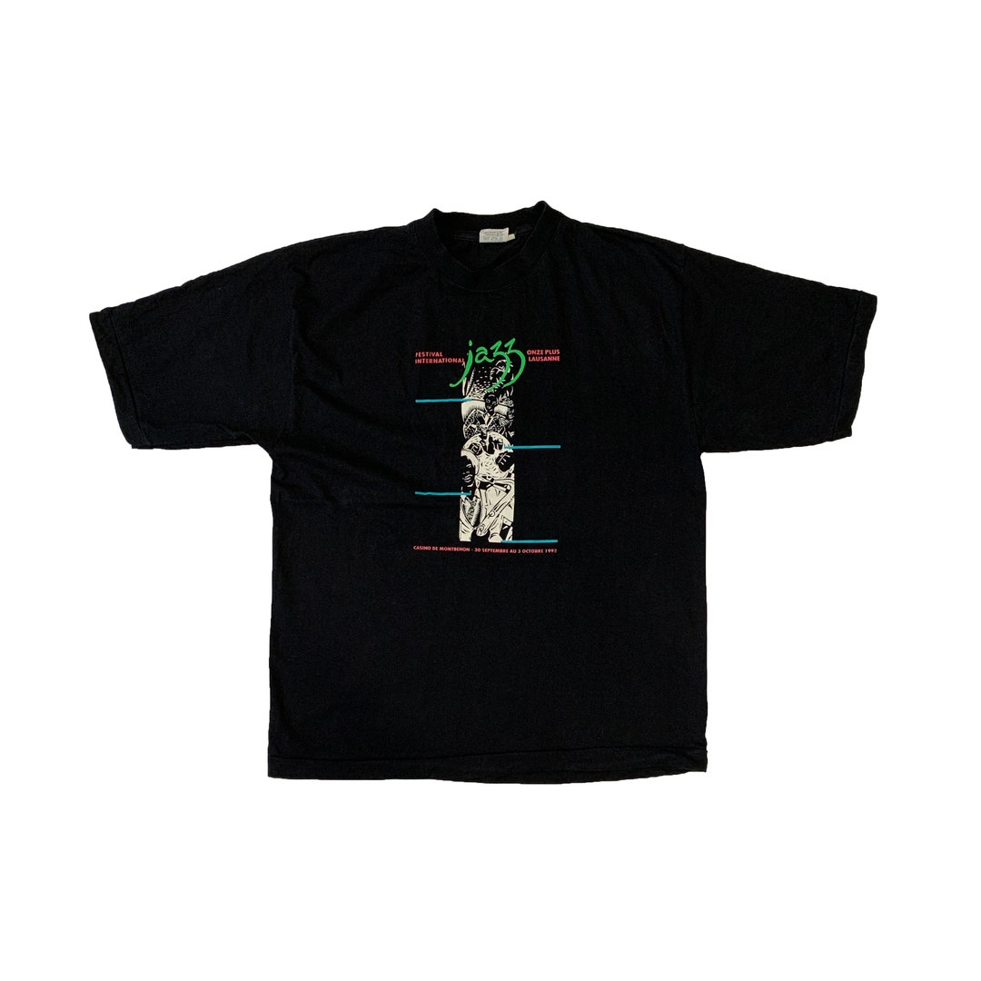 Vintage 1992 Jazz Onze Plus Festival T-Shirt Zürich International Retro ...