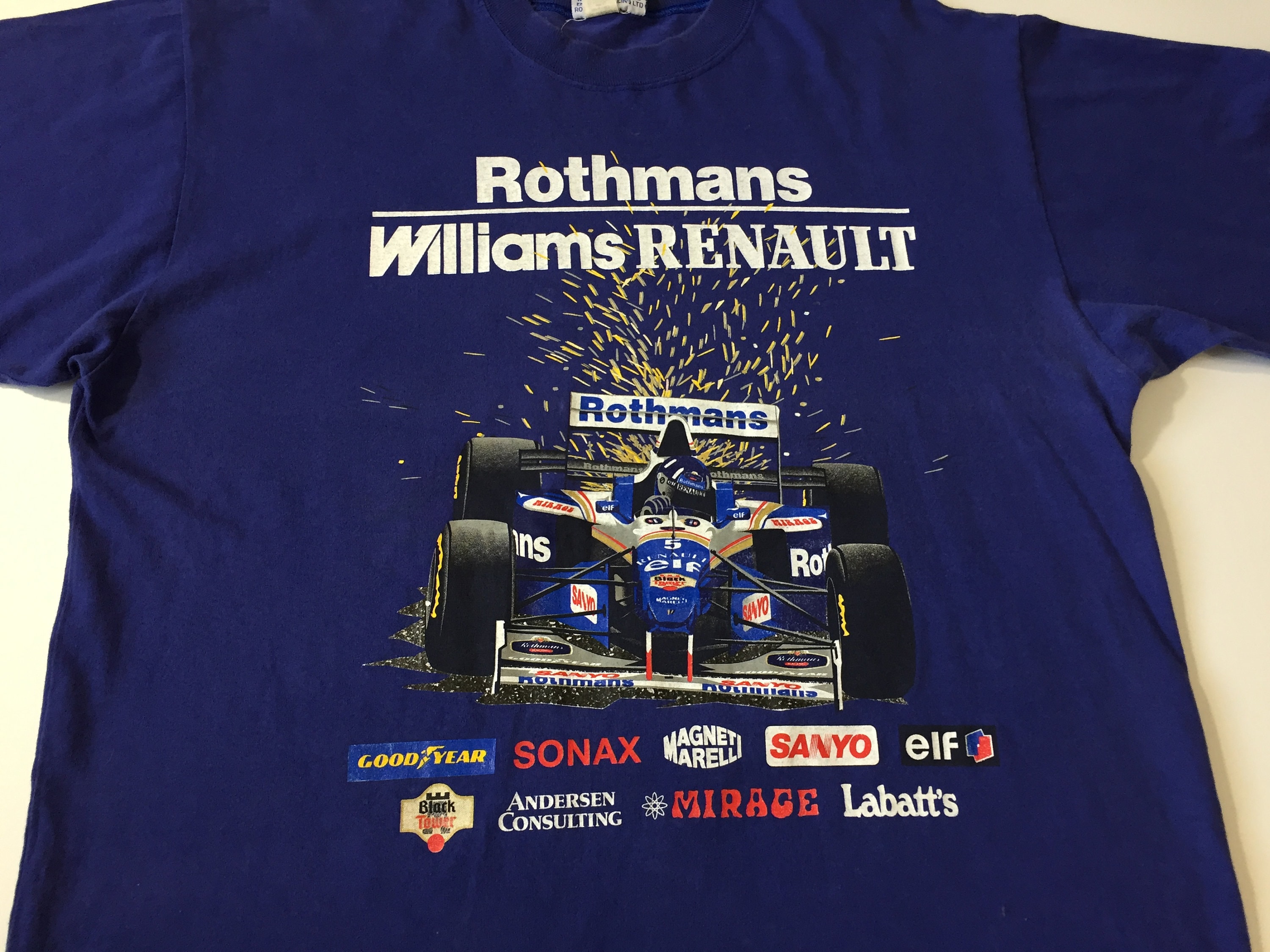 Vintage Rothmans Williams Renault T-shirt Rare Frand Prix FW16 | Etsy
