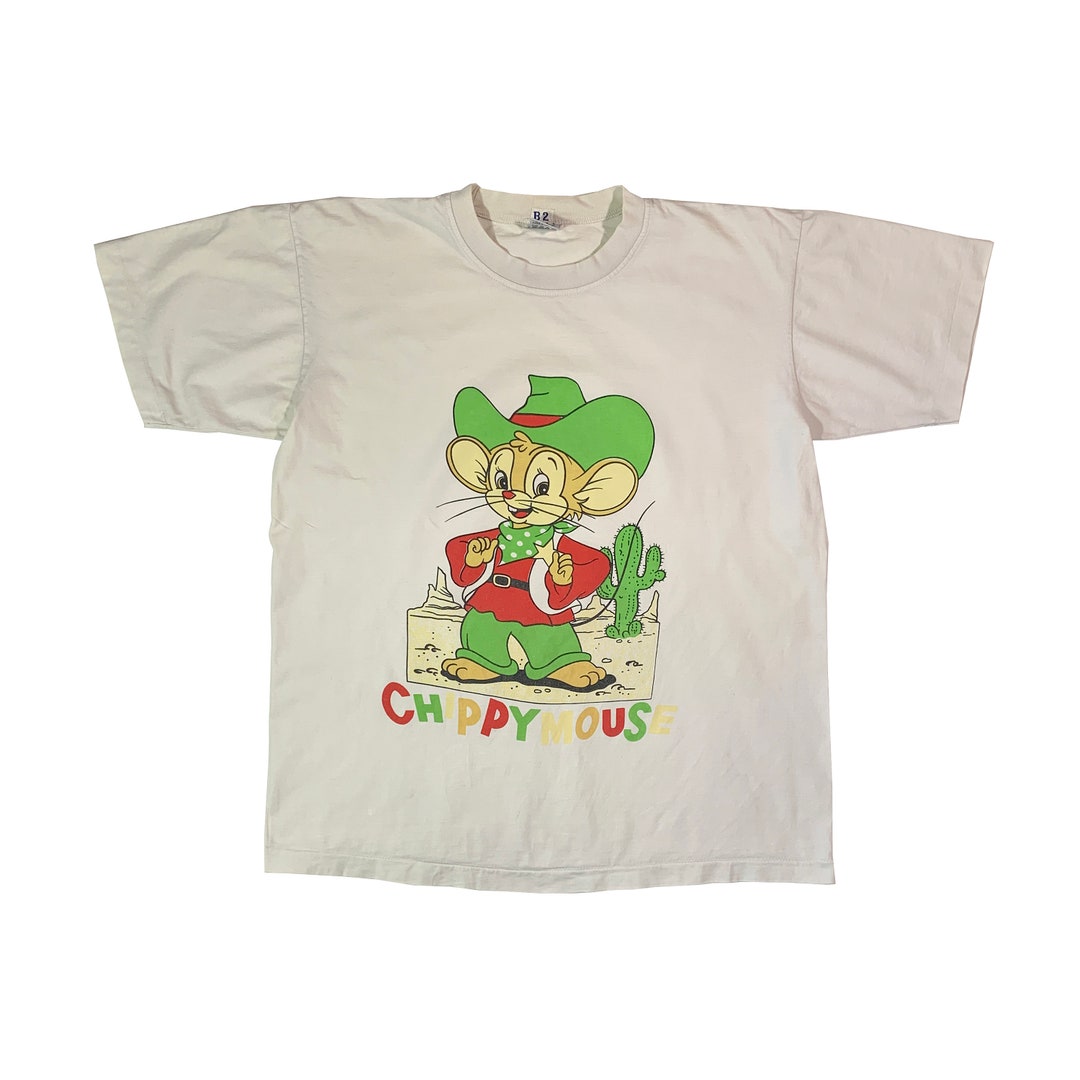 Vintage 90s Chippy Mouse T-shirt by No Problem Cowboy Sheriff Retro ...