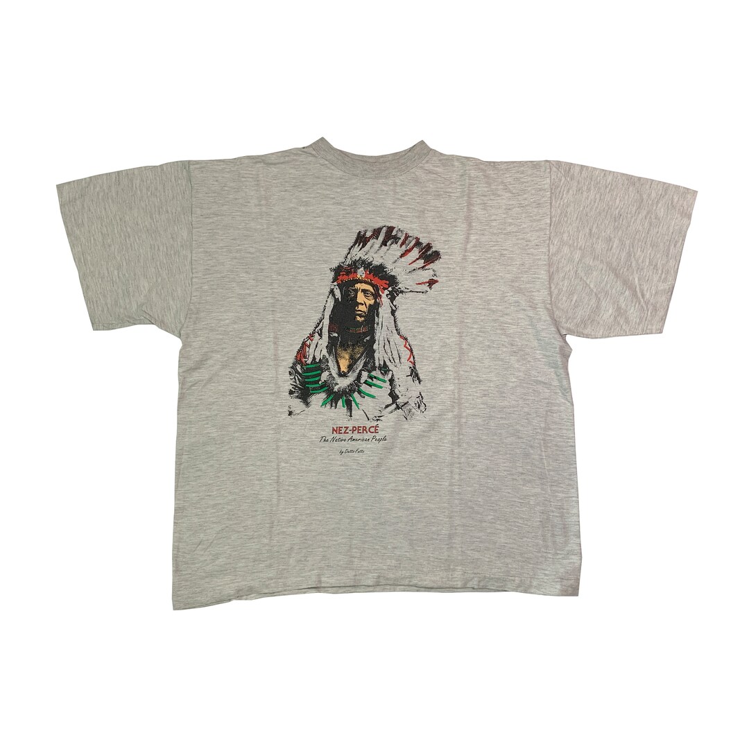 Vintage 90s Nez Perce T-shirt the Native American People by Detto Fatto ...