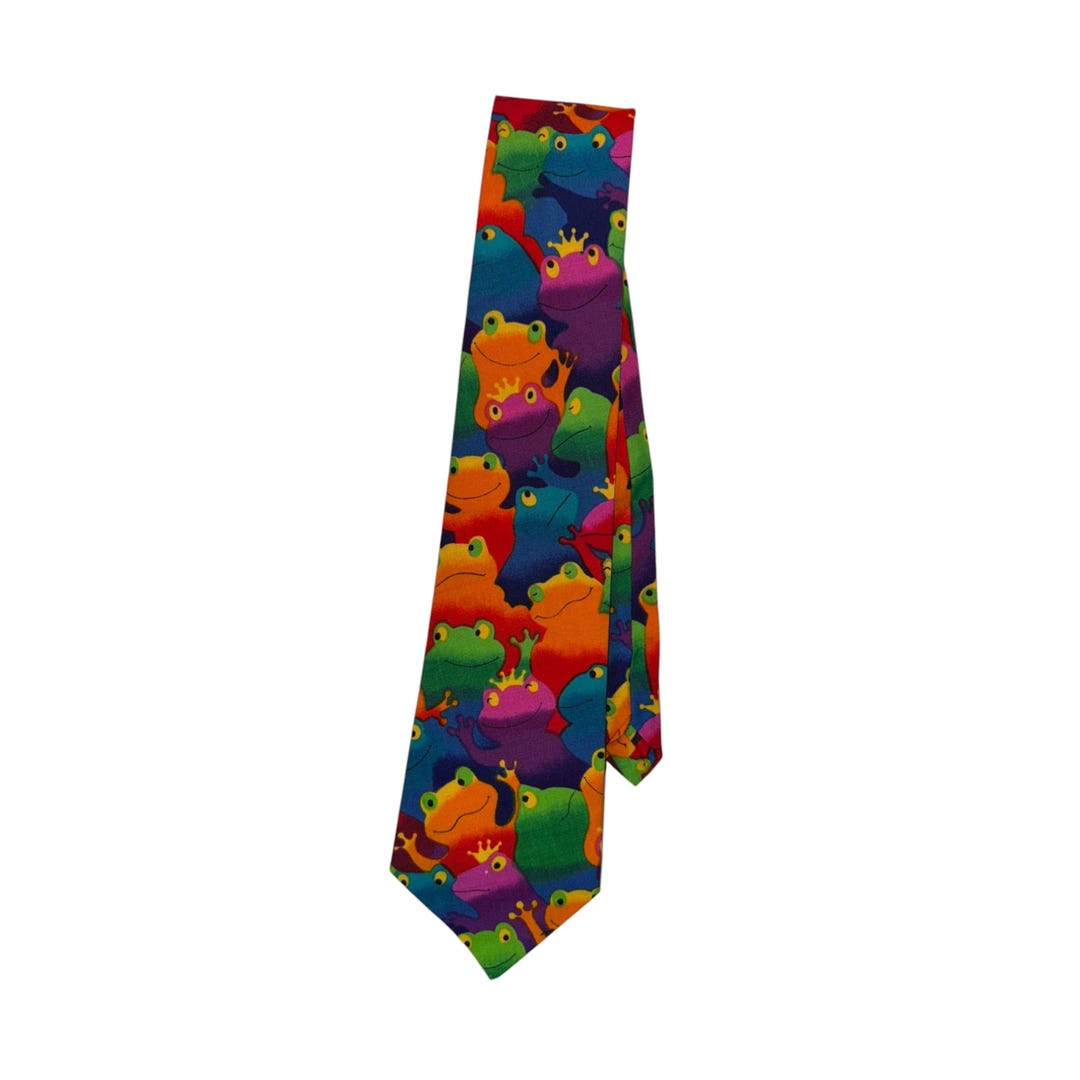 Vintage Frogs Neck Tie Retro Funny Animals Cool Gift Formal Event ...