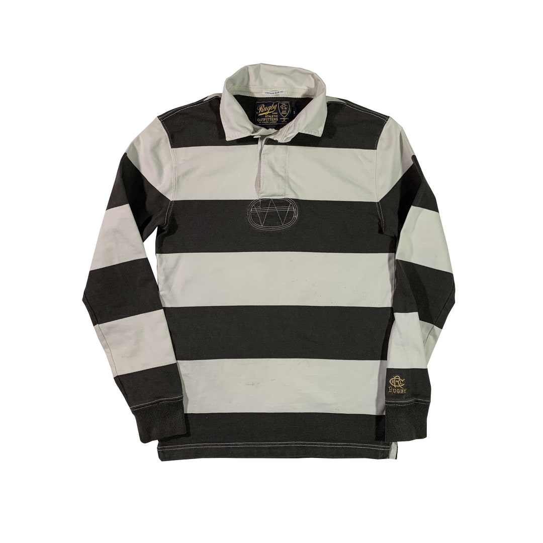 Vintage Distressed Rugby Athletic Outfitters by Ralph Lauren Striped ...
