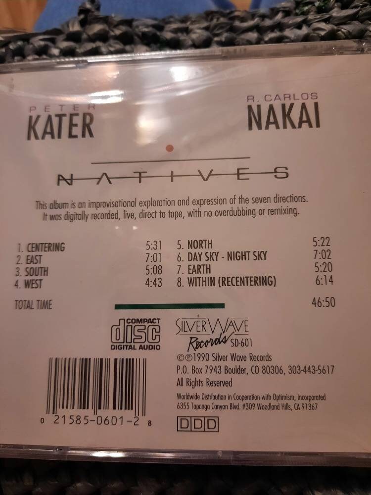 NATIVES: Native American Flute Music by R. Carlos Nakai and Peter Kater ...