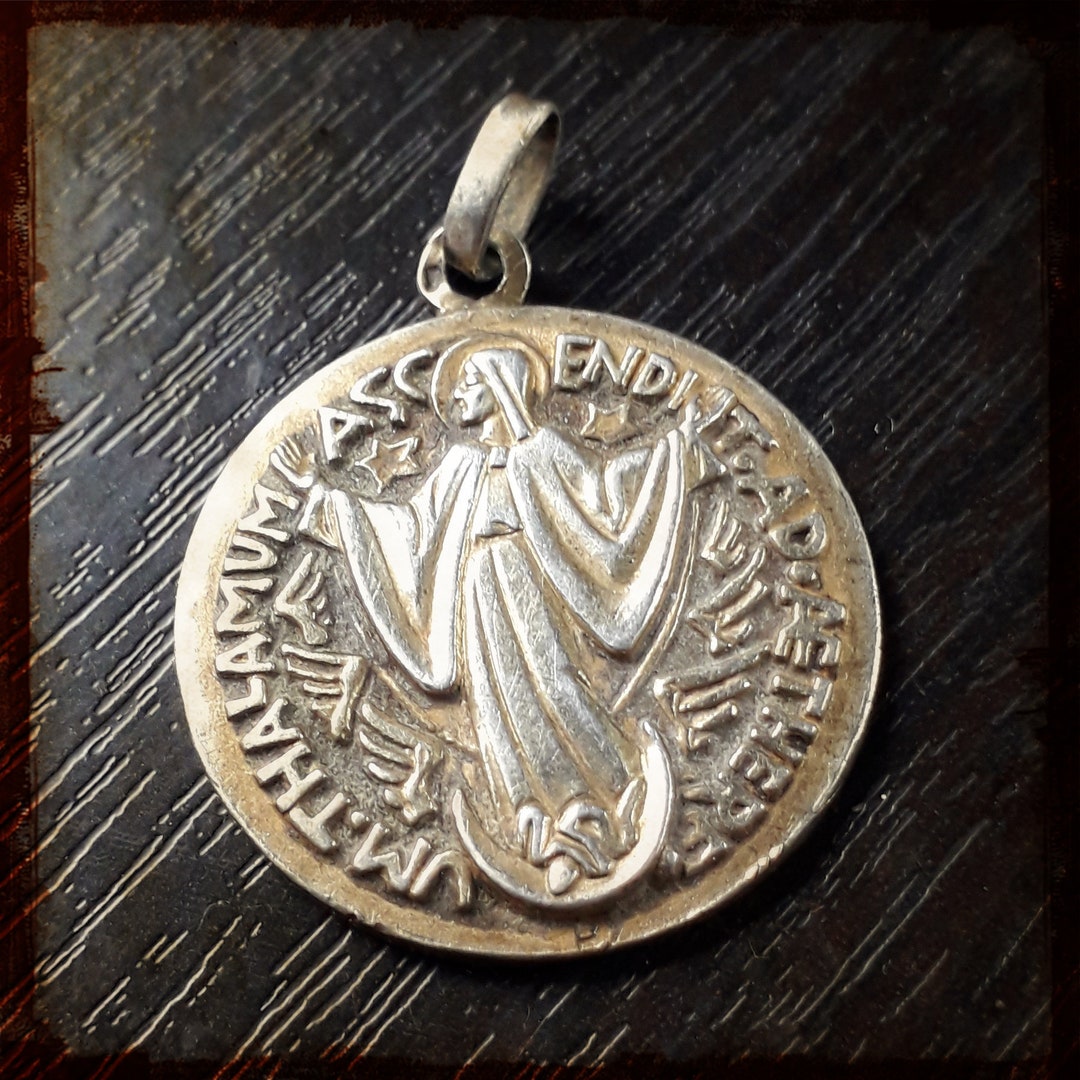 Antique Fernand Py Religious Virgin Mary Ascension and Our - Etsy