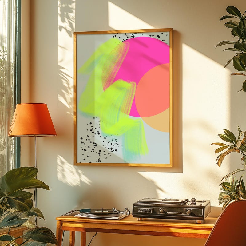 Neon Canvas Art - Etsy