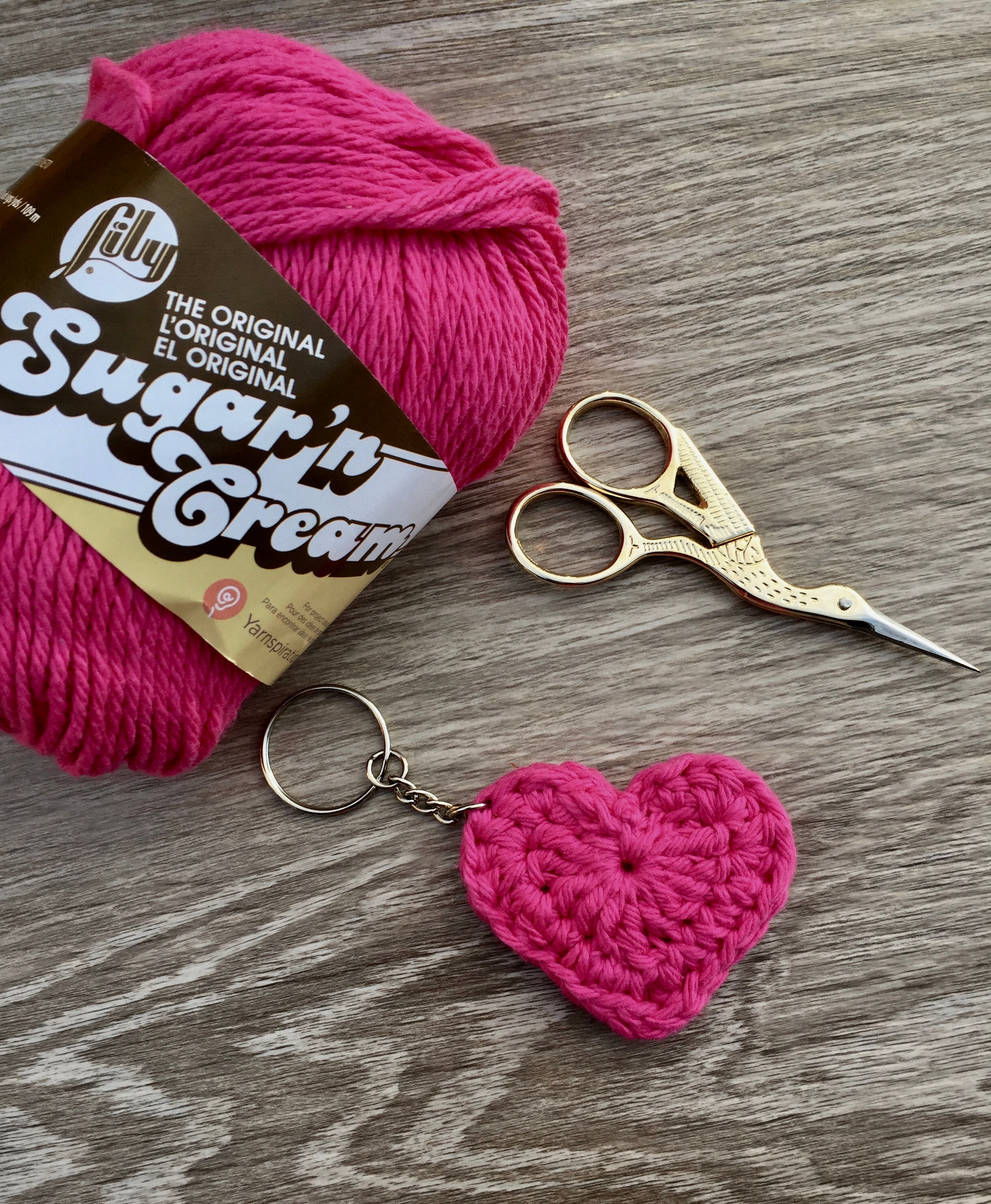 Heart Keychain keychain valentines day gift crochet heart | Etsy