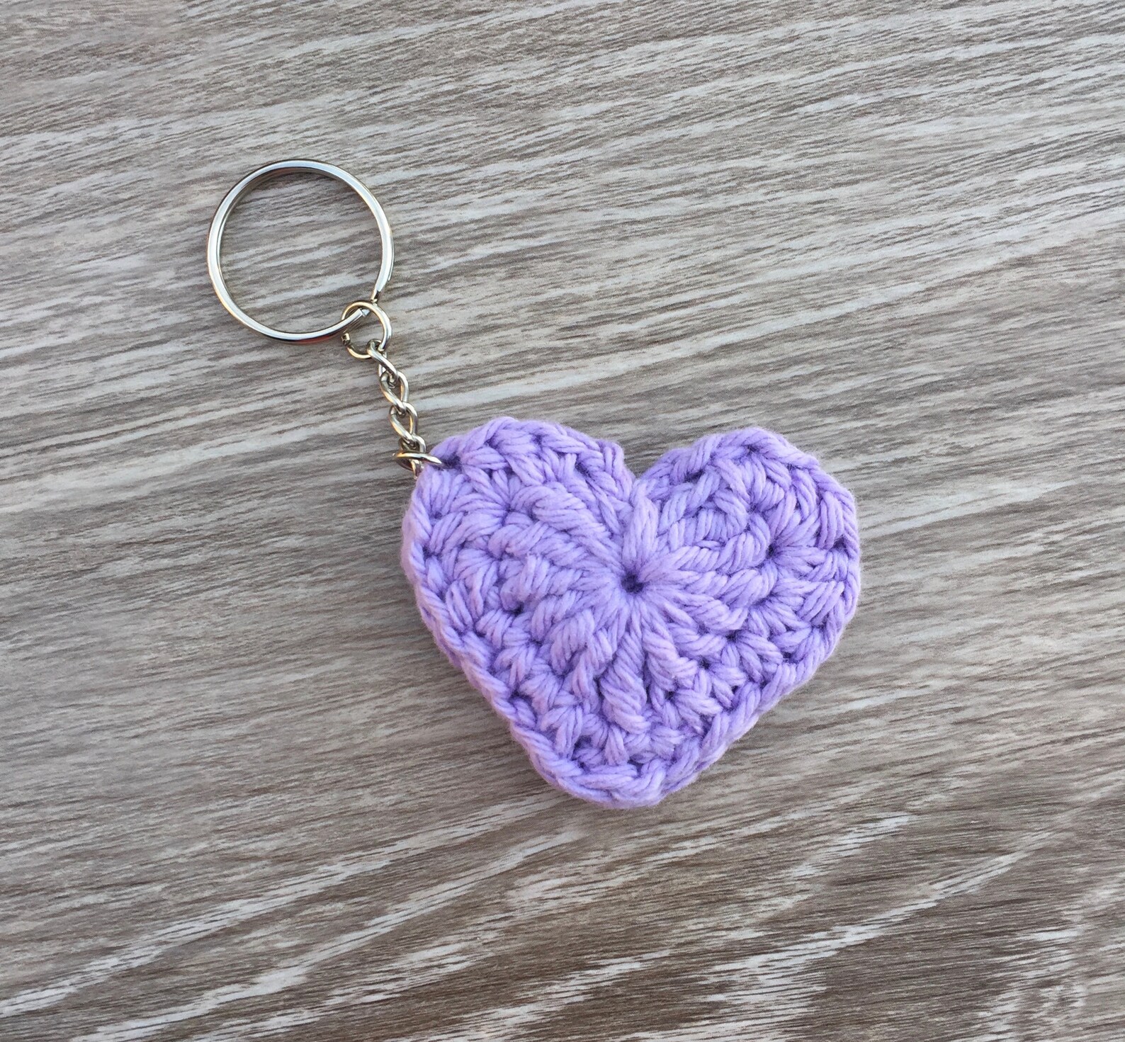 Heart Keychain keychain valentines day gift crochet heart | Etsy