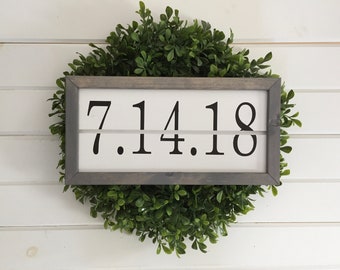 Wedding date sign | Etsy