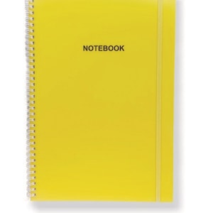 A5 PVC Cover Notebook Spiral Twin Wire Ruled Notepad Lines Journal ...