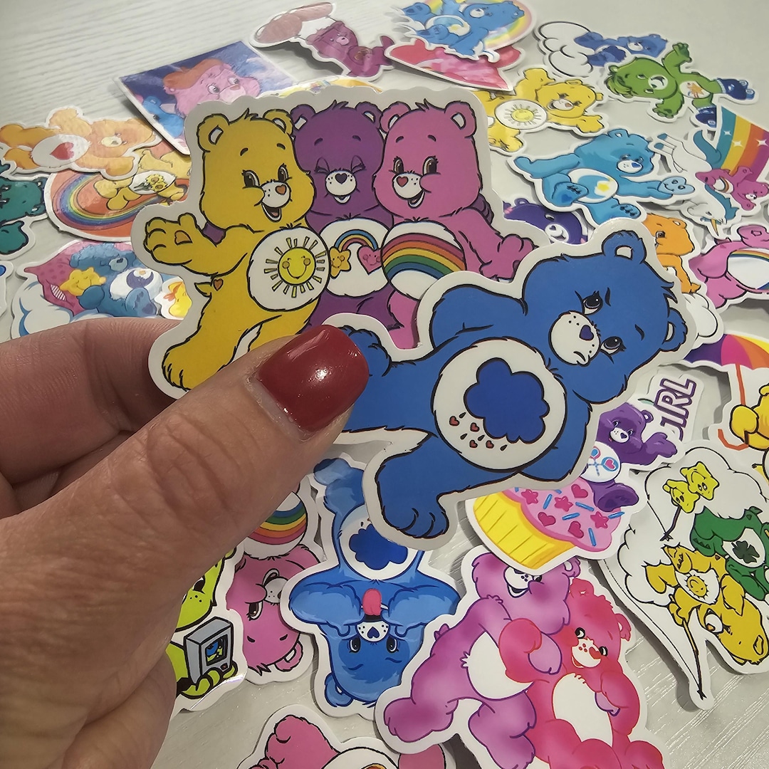 Character Bears Sticker Pack Care-a-lot Colorful Stickers PVC Cartoon ...