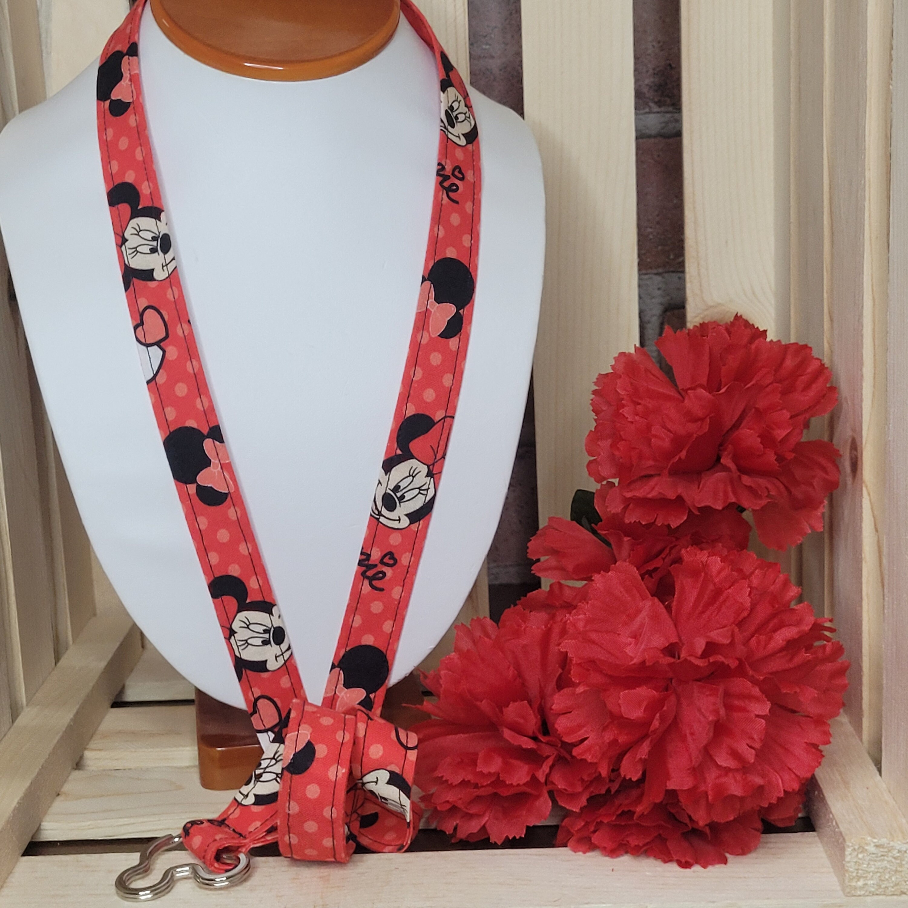 Disney Lanyards Add Name Fabric Mickey Mouse Lanyard Badge - Etsy
