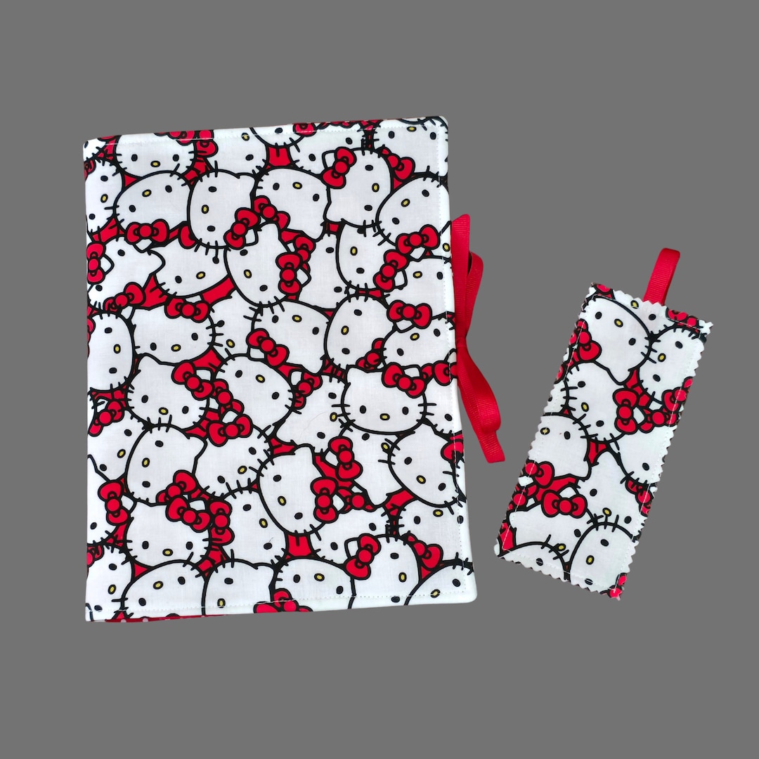 Hello Kitty Notebook, Reusable Composition Book Cover, Kawaii Journal ...