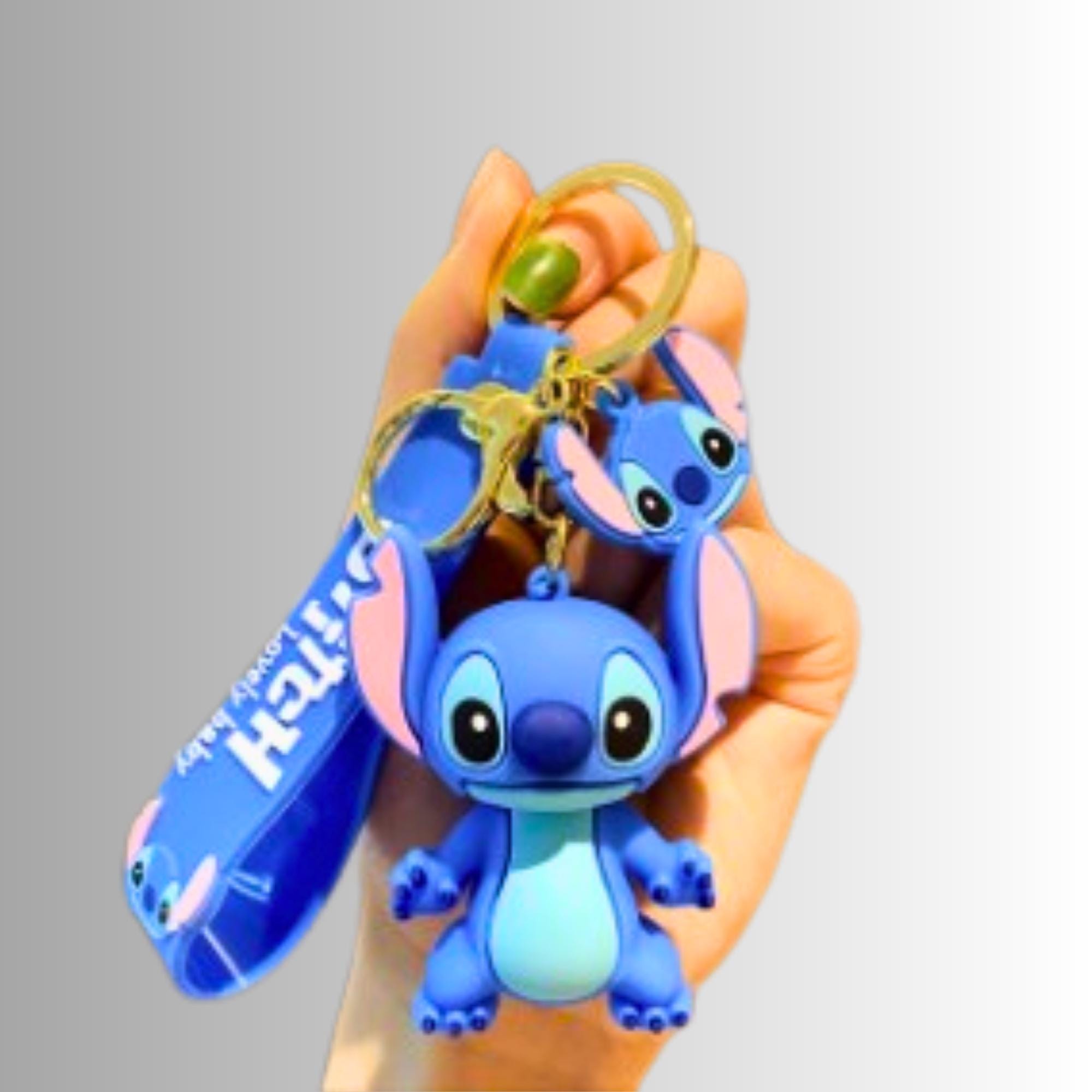 Character Keychain Stitch Angel and Scrump Wristlet Charm Key Holder ...