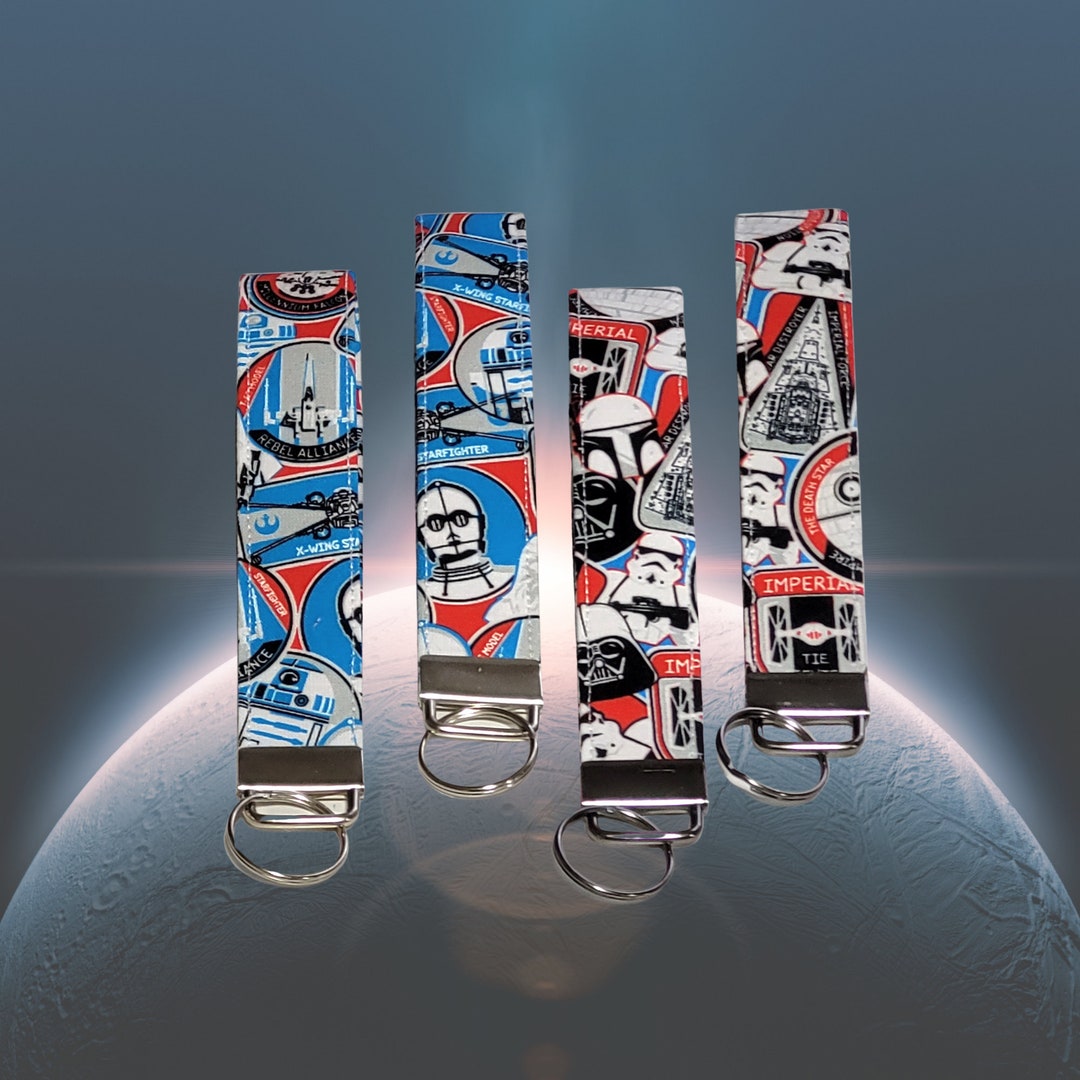 Star Wars Keychains, Add Name Fabric Keychain Fob, Imperial Keychain ...