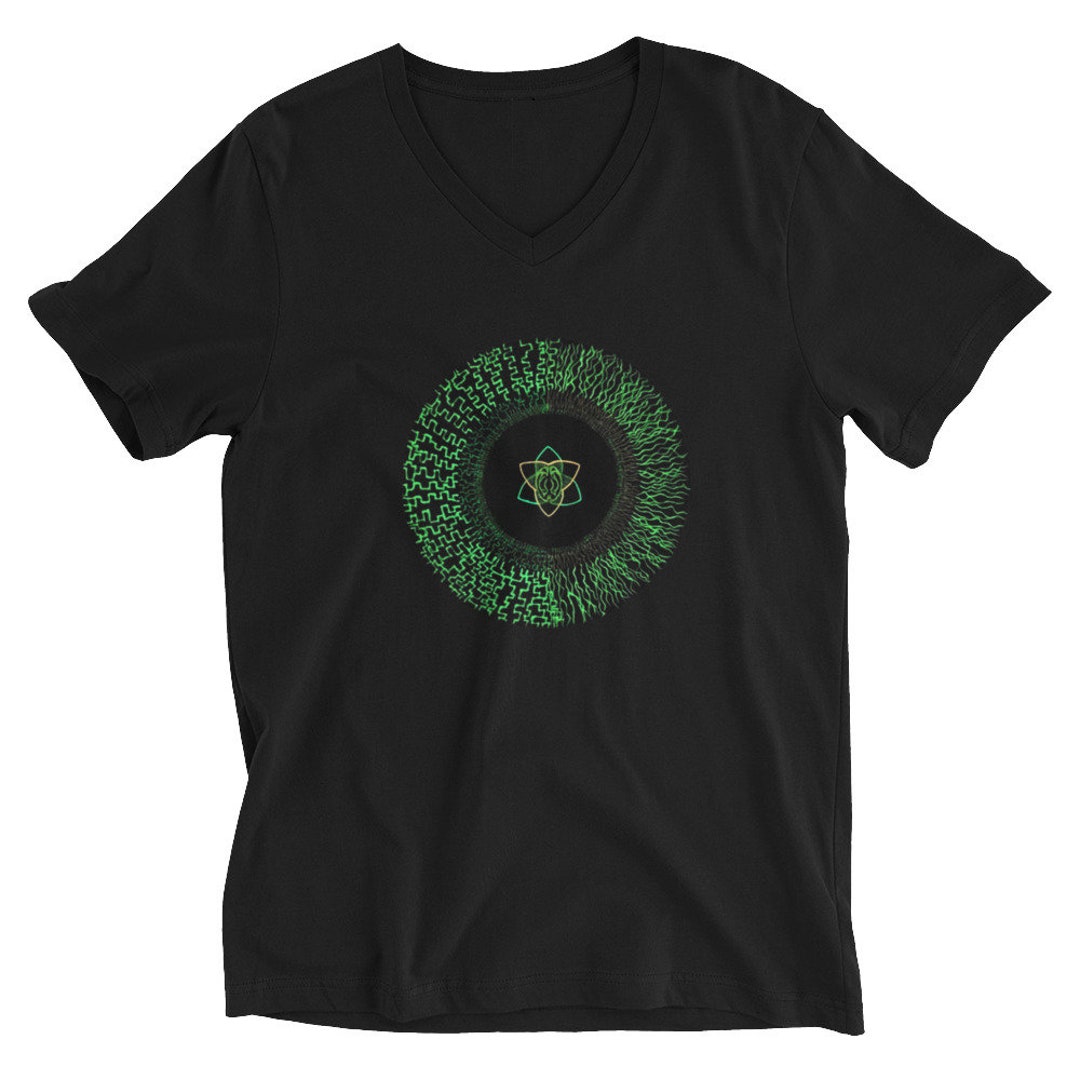 Perception (glowyfied) - Unisex Short Sleeve V-neck T-shirt - Etsy