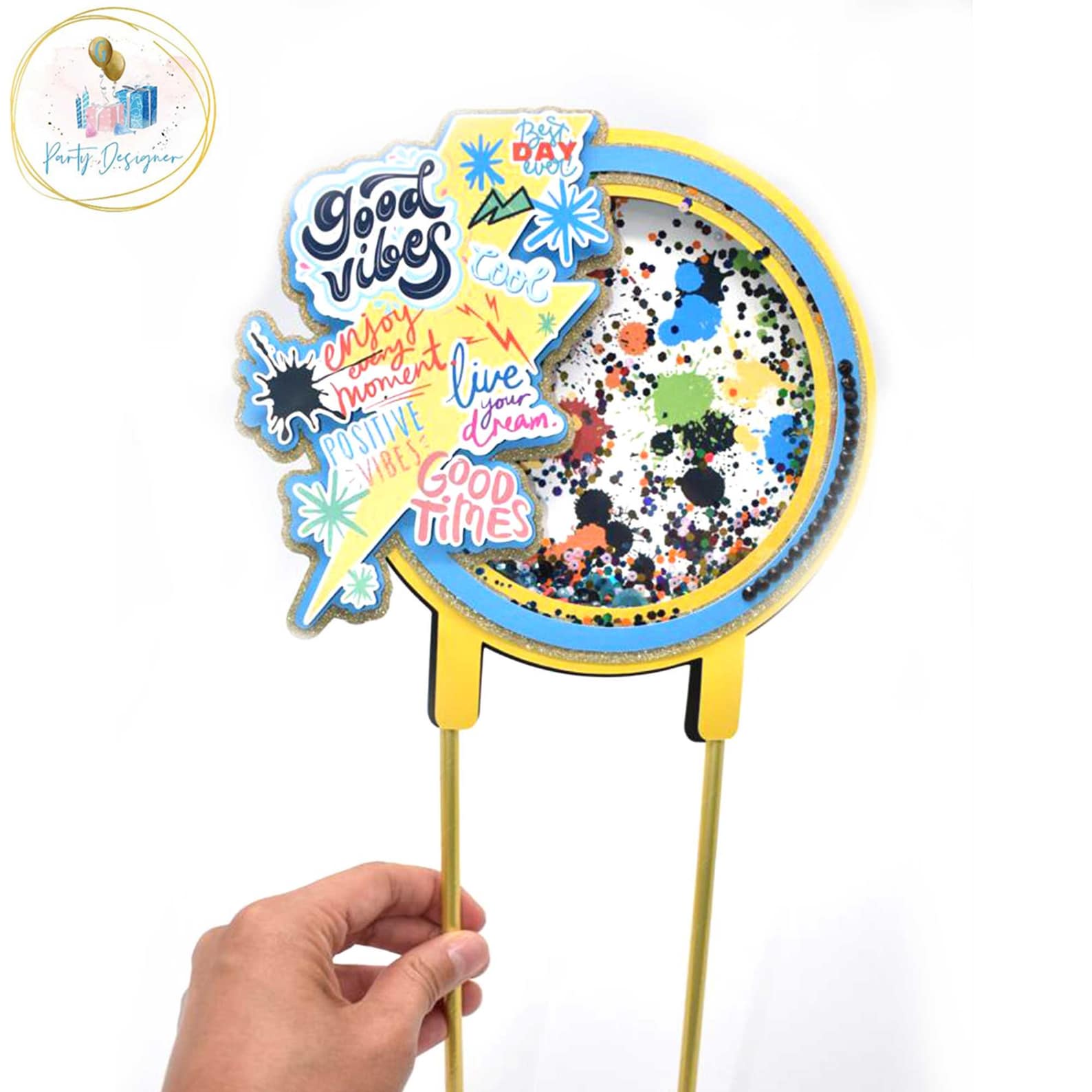 Cake Topper Shaker for Decoration First Birthday Baby Shower | Etsy