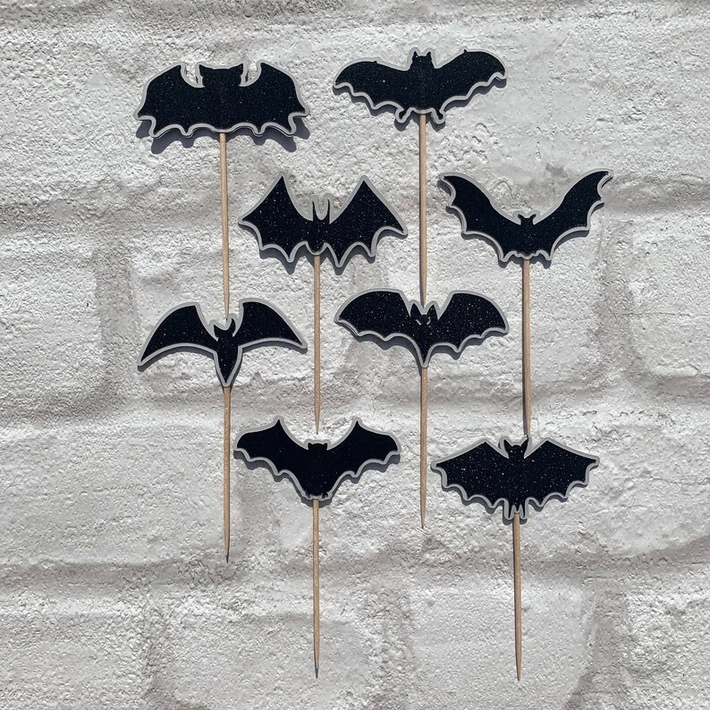 Bat Large/cupcake Toppers (various Colours) - Etsy UK