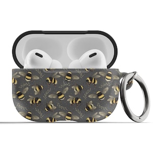 Bumble Bee Airpods Case Botanical Leaves Personalized Gift for Her ...