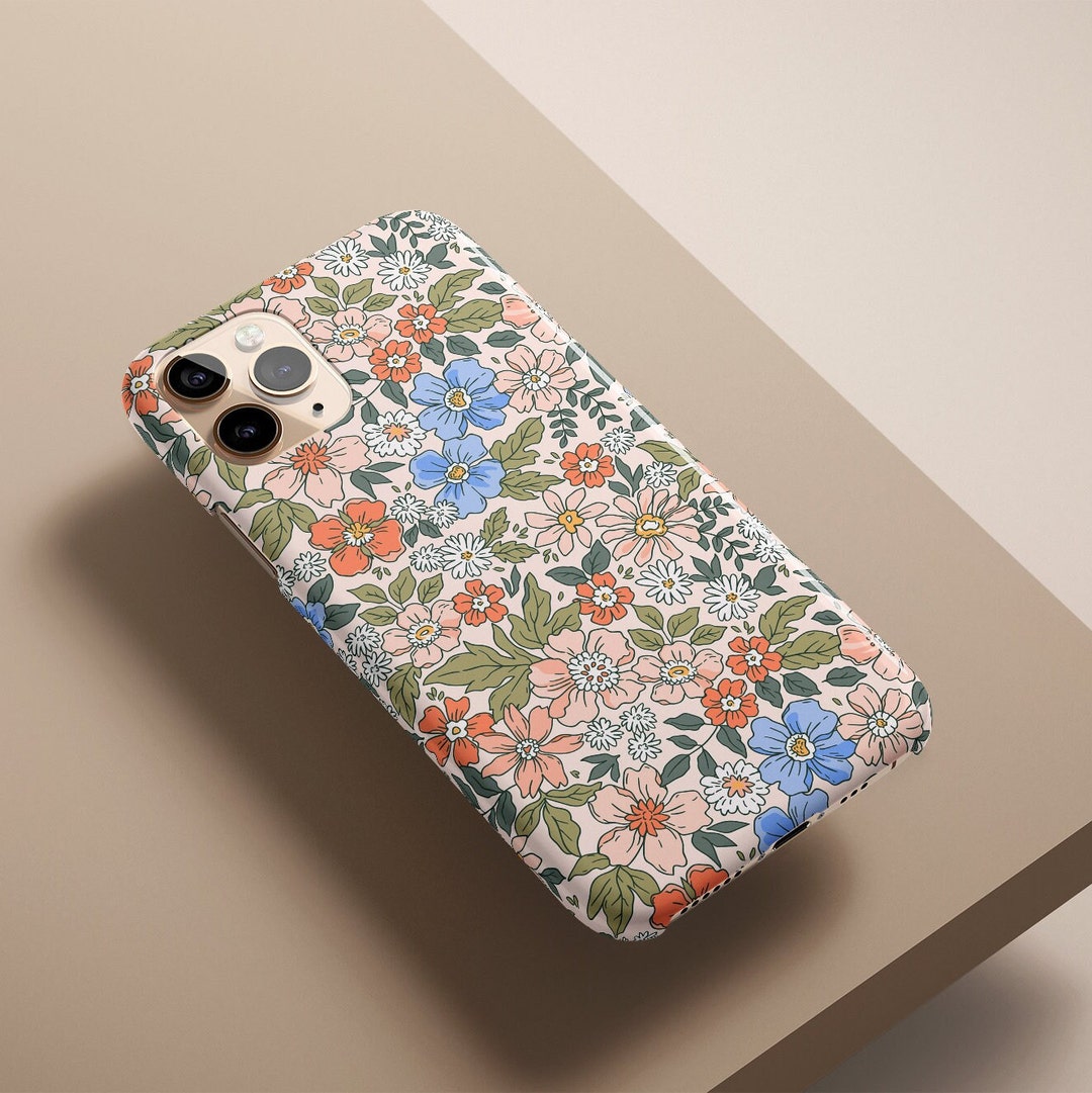 Liberty Print Blue White Cute Daisy Flower Floral Personalized Gift ...