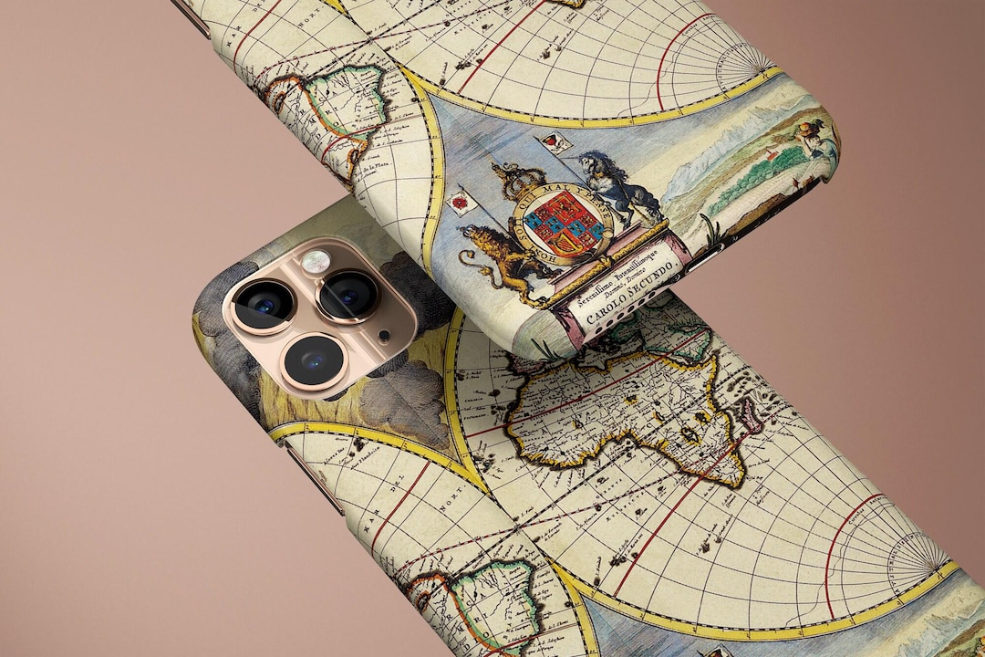 Old Map Phone Case Vintage World Travel Personalized Gift for Her ...