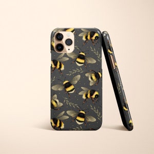 Bumble Bee Phone Case Botanical Leaves Personalized Gift for Her ...