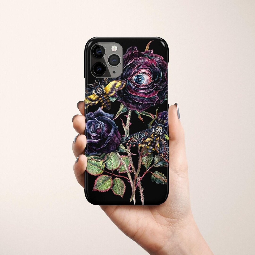 Gothic Witchy Phone Case Dark Magic Horror Rose Eyeball iPhone 14 Case ...