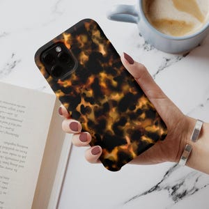 Tortoise Shell Phone Case Boho Personalized Name Gift for Her Phone ...
