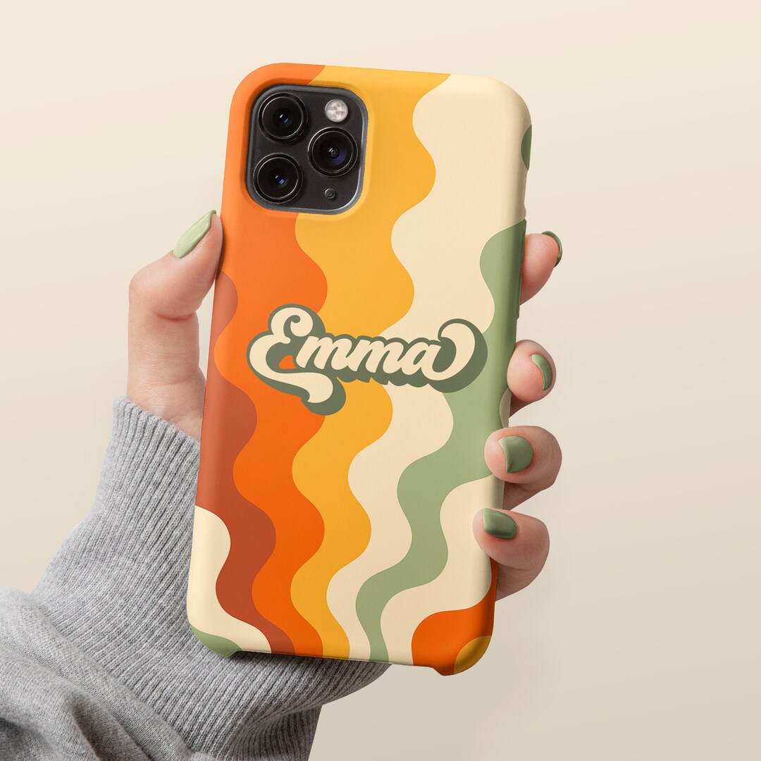 Groovy Retro Hippie 70s Waves Wavy Stripe GVF Phone Case iPhone 13 Case ...