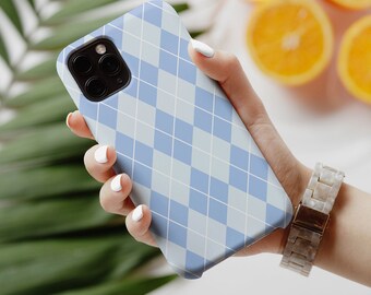 Blue Plaid Phone Case | Etsy