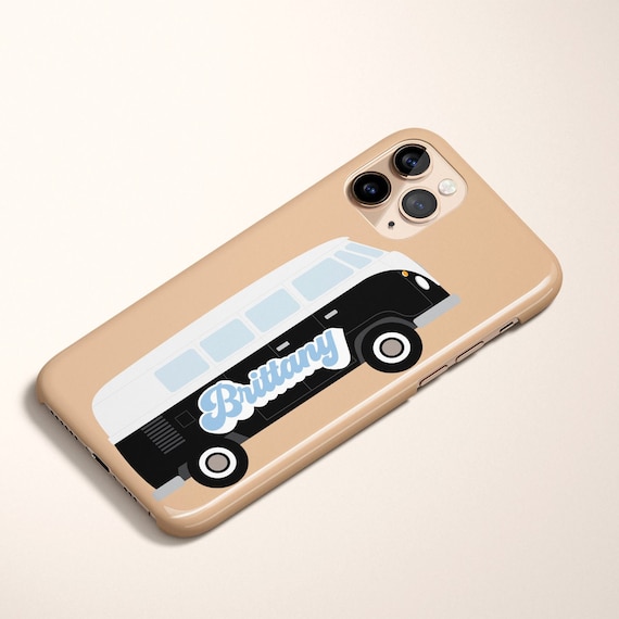 Retro Groovy VW Volkswagen Beach Bus Name Hippie Nude Black - Etsy