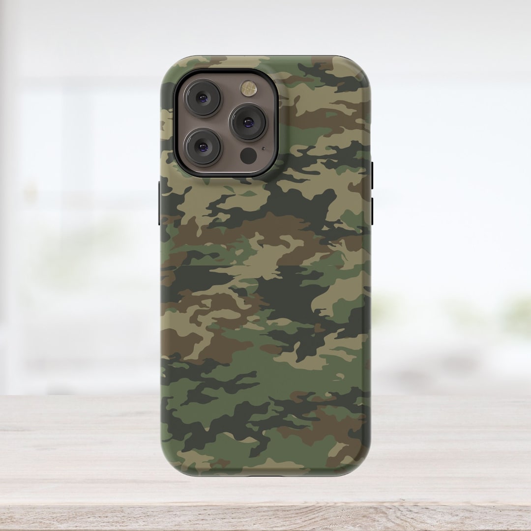 Camo Army Phone Case Personalized Gift for Him Camouflage Customize ...