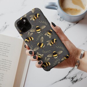 Bumble Bee Phone Case Botanical Leaves Personalized Gift for Her ...