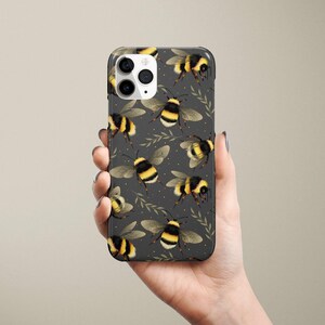 Bumble Bee Phone Case Botanical Leaves Personalized Gift for Her ...