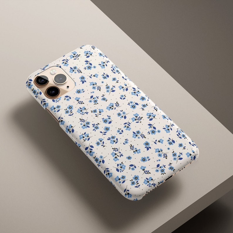 Vintage Ditsy Liberty Print Blue White Cute Dainty Flower - Etsy