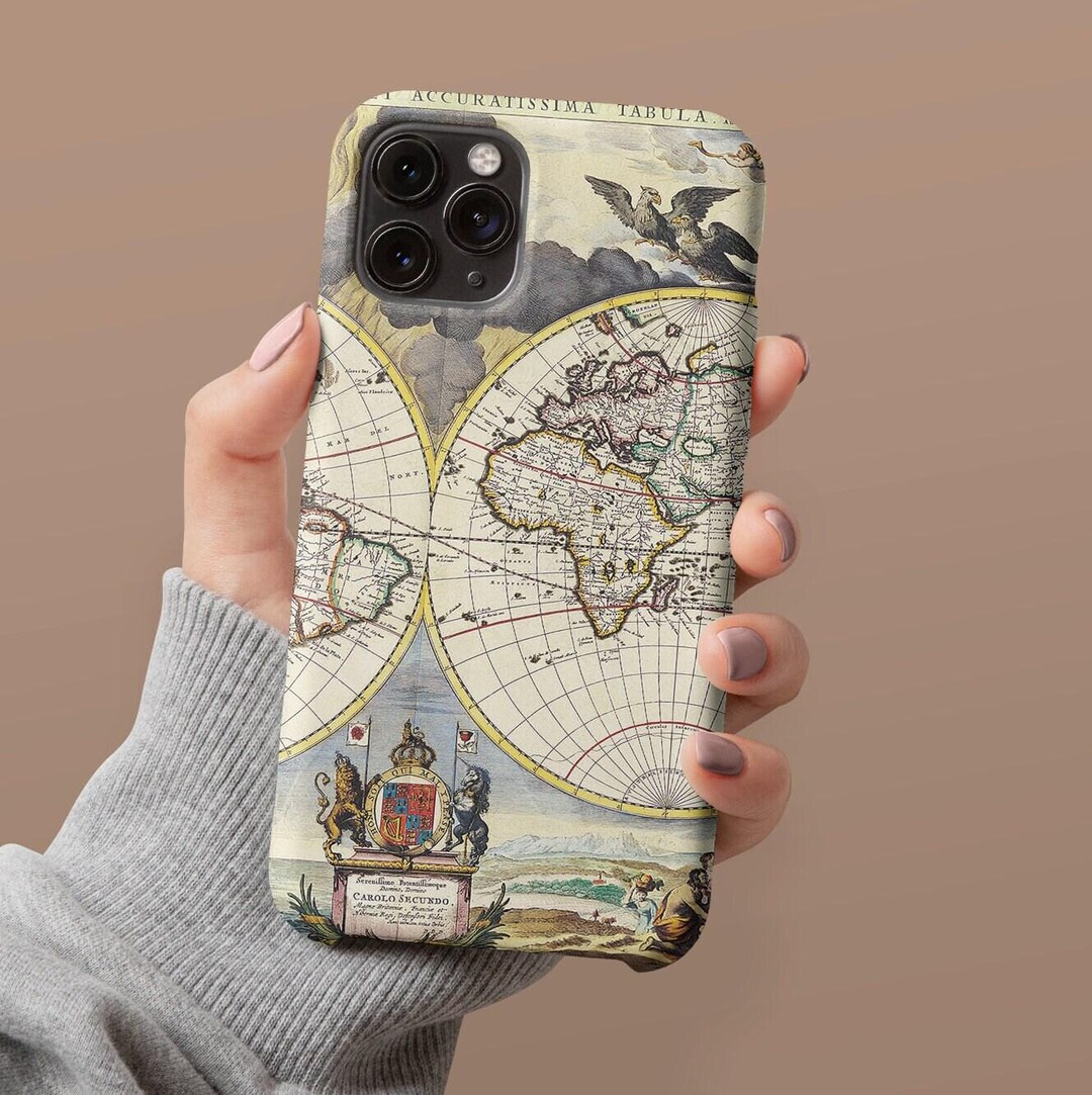 Old Map Phone Case Vintage World Travel Personalized Gift for Her ...