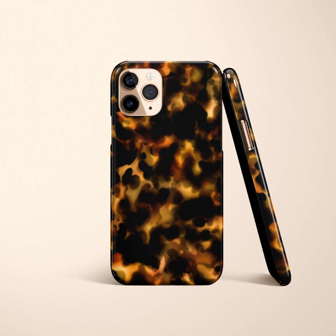 Tortoise Shell Phone Case Boho Personalized Name Gift for Her Phone ...