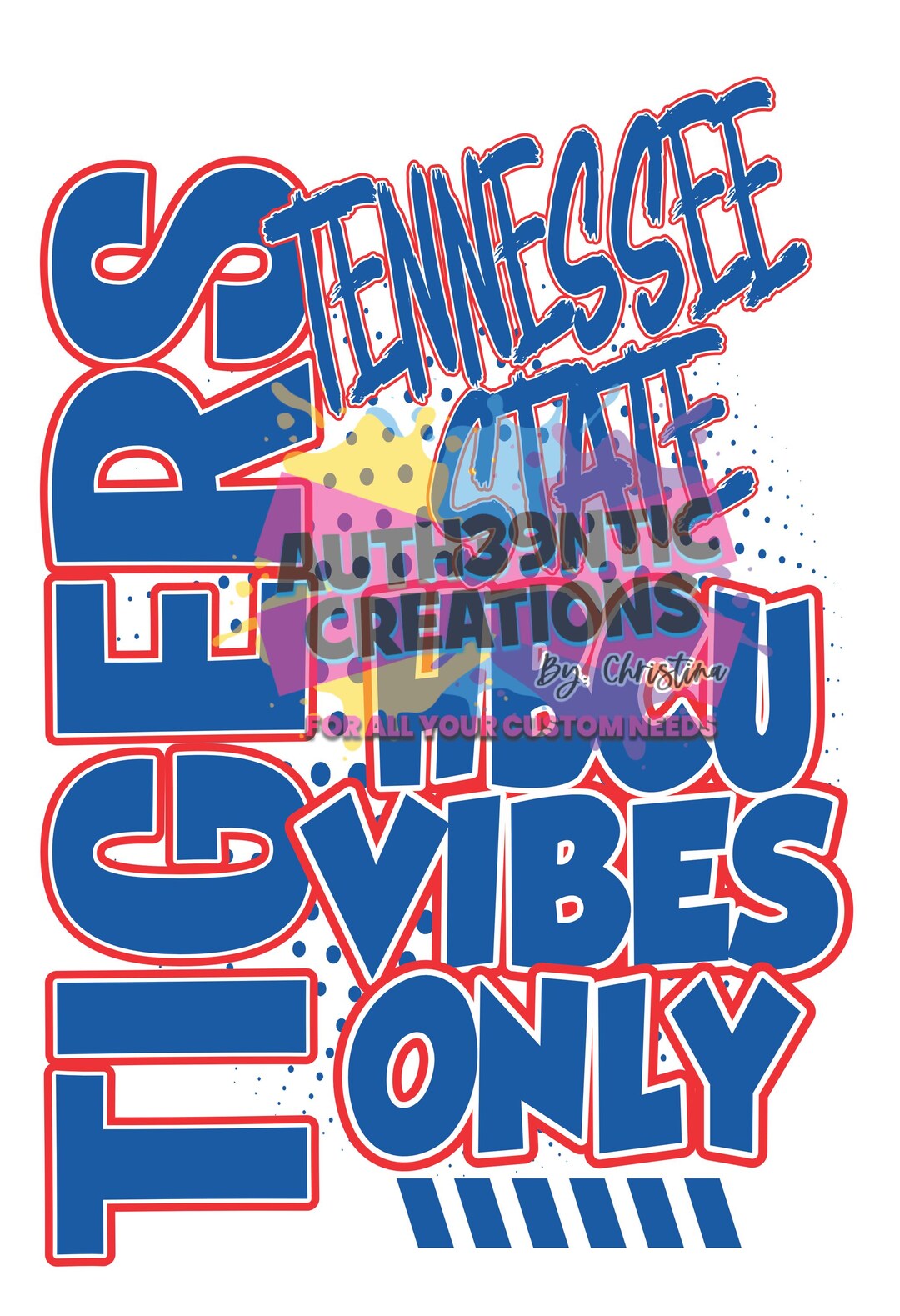 Tennessee State Tigers HBCU Vibes RED - Etsy