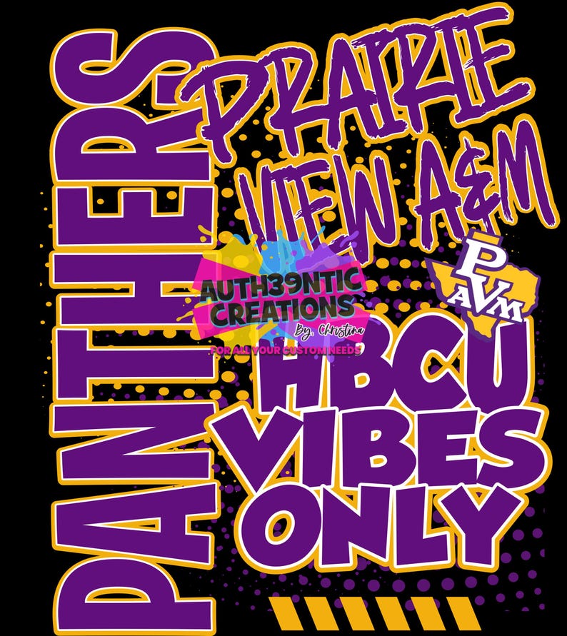 PRAIRIE VIEW Panthers HBCU Vibes - Etsy