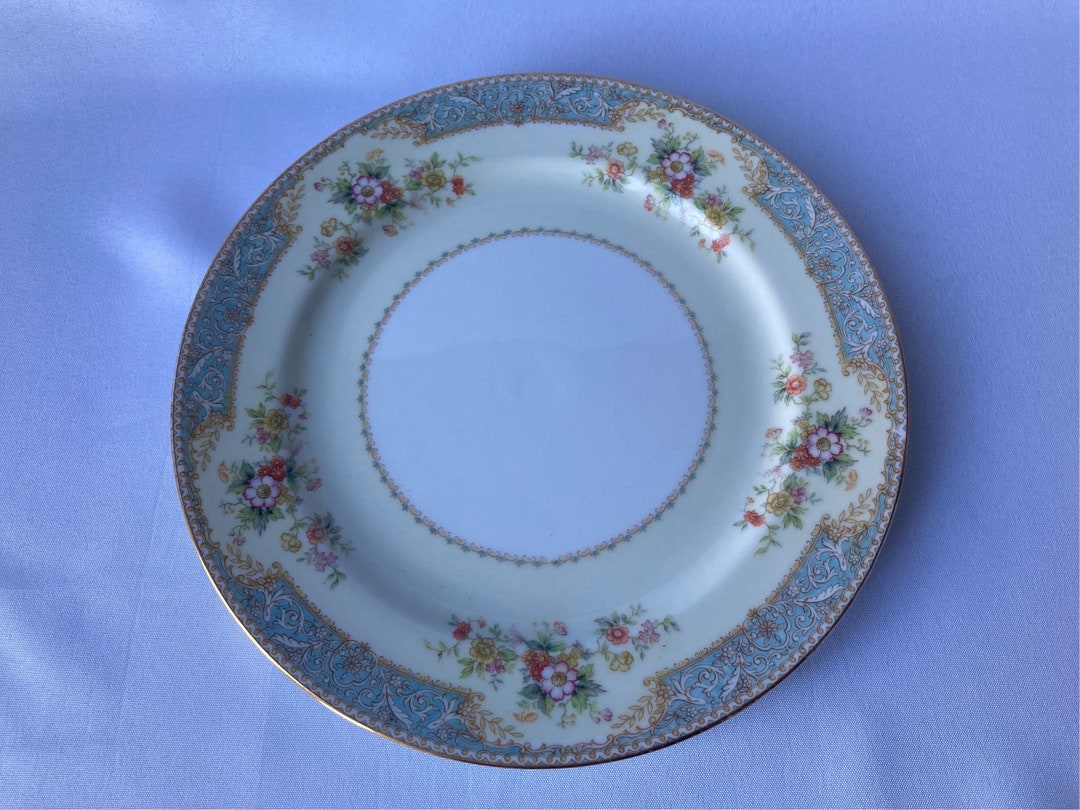 Rare Noritake China ,c1947-52 , Blue Dawn Pattern ,7.5 Medium Dinner ...
