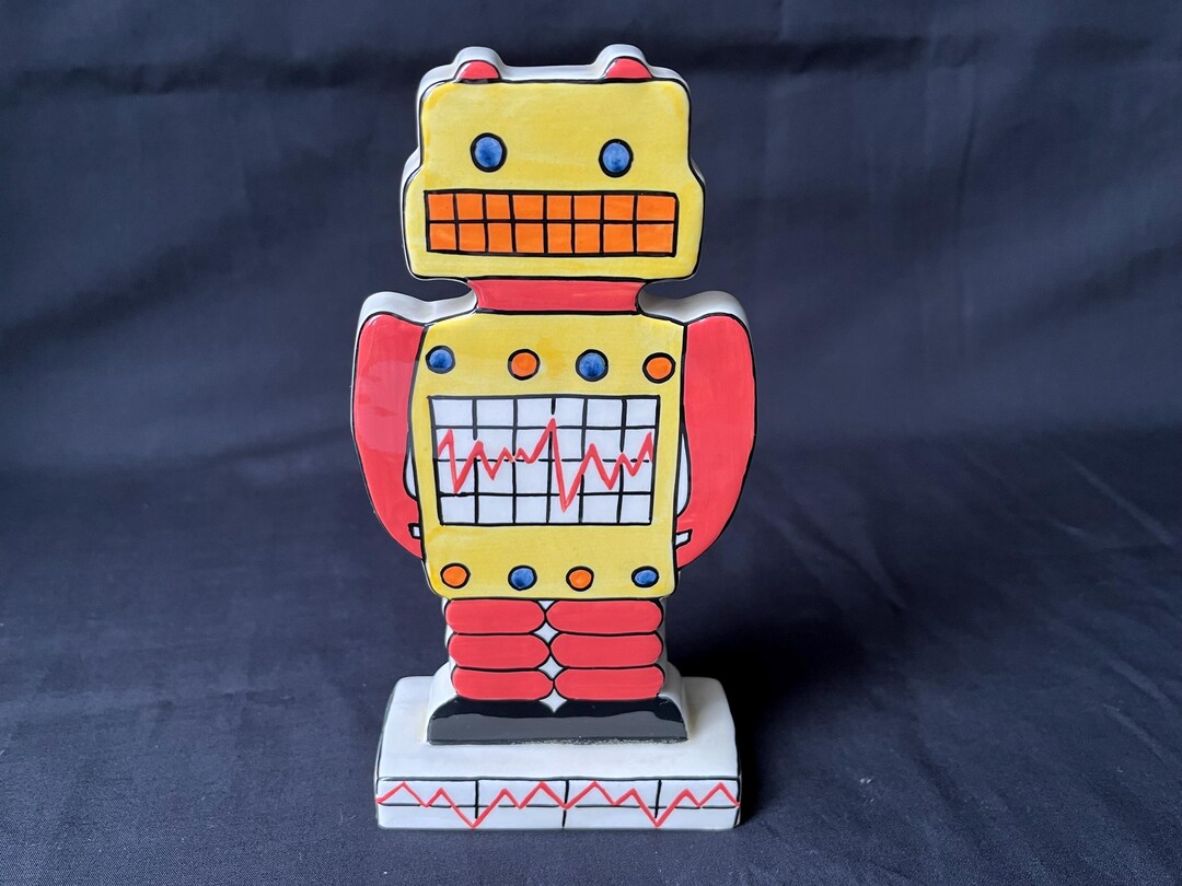 Lorna Bailey Robot Figure, Old Ellgreave Pottery, Limited Edition - Etsy