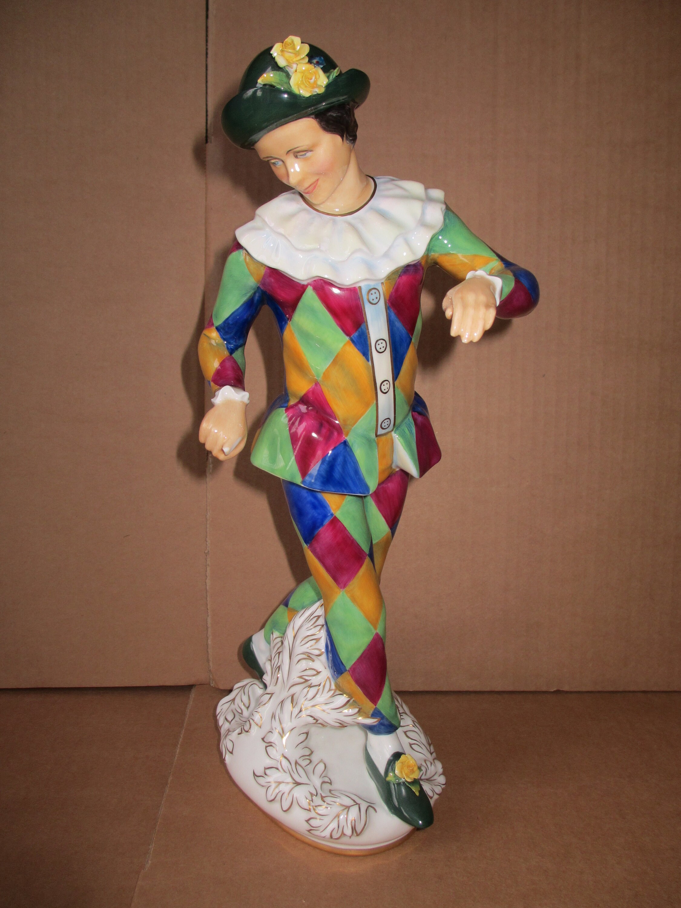 Royal Doulton ,rare Figure ,called Harlequin Hn2737,modelled by Douglas ...