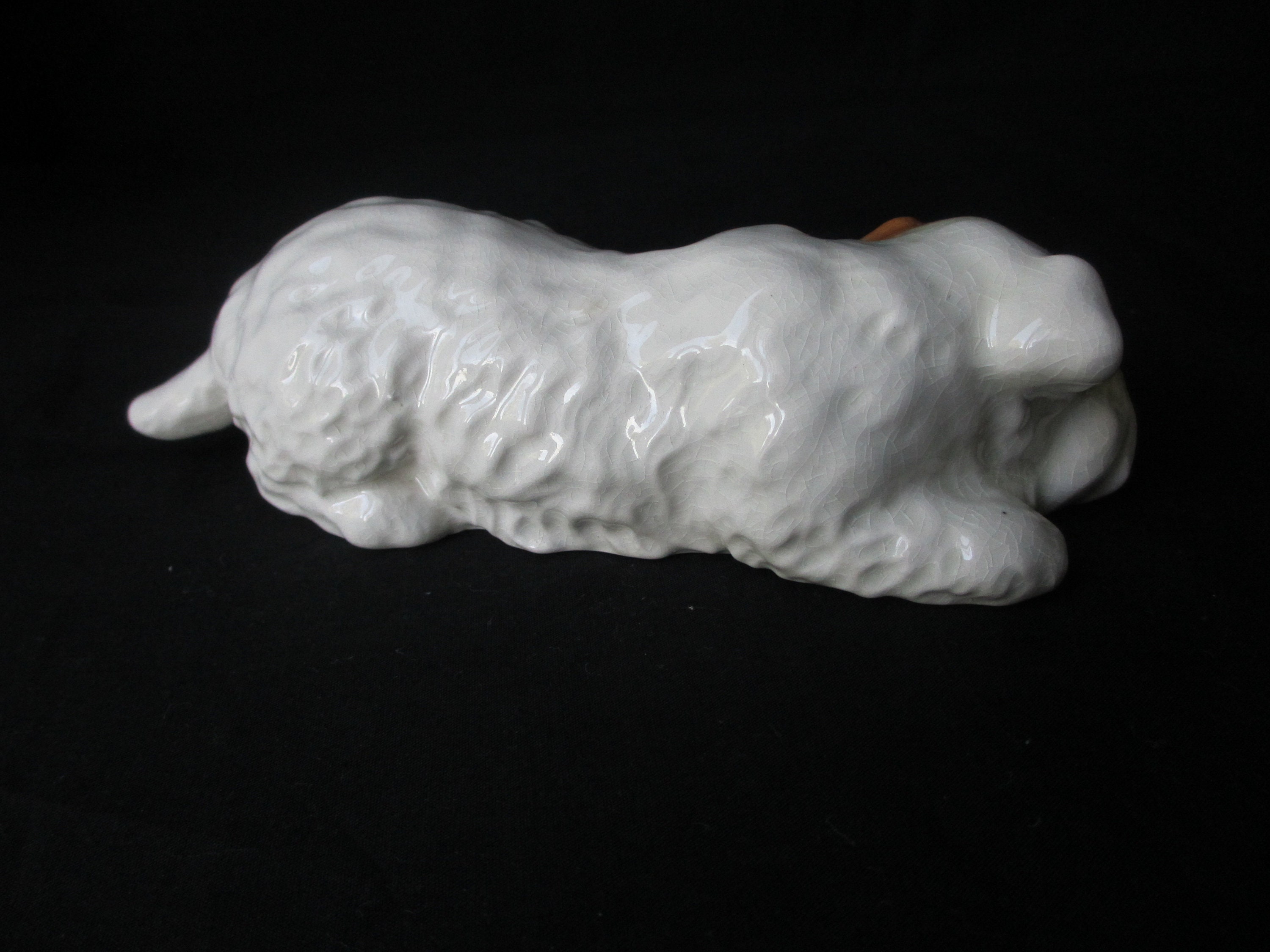 Rare Beswick 1950s Porcelain Dog Sealyham ,lying Model 1061 ,designed ...