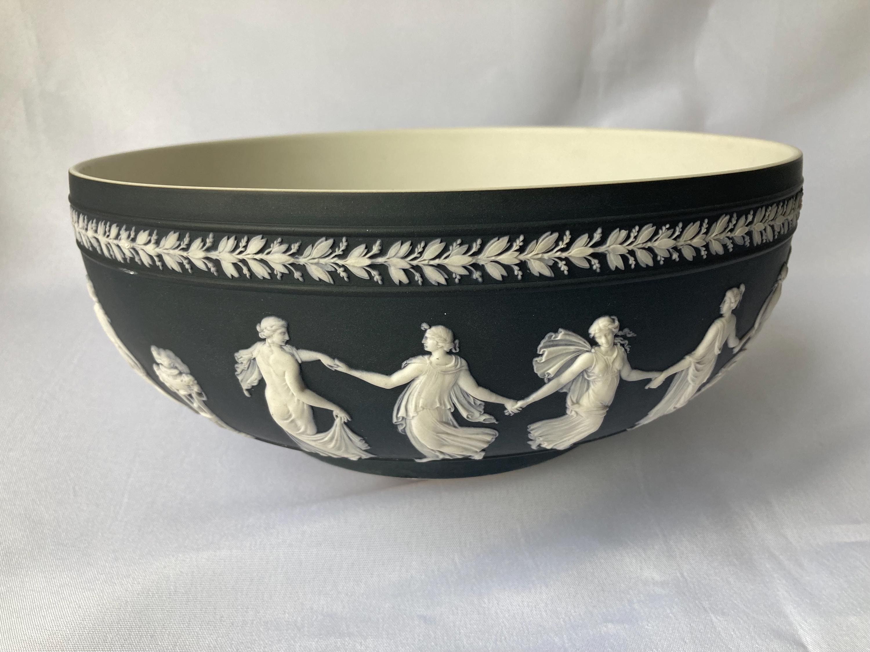 Wedgwood Black Jasperware Bowl, Dancing Hours Pattern, 1957 Rare - Etsy