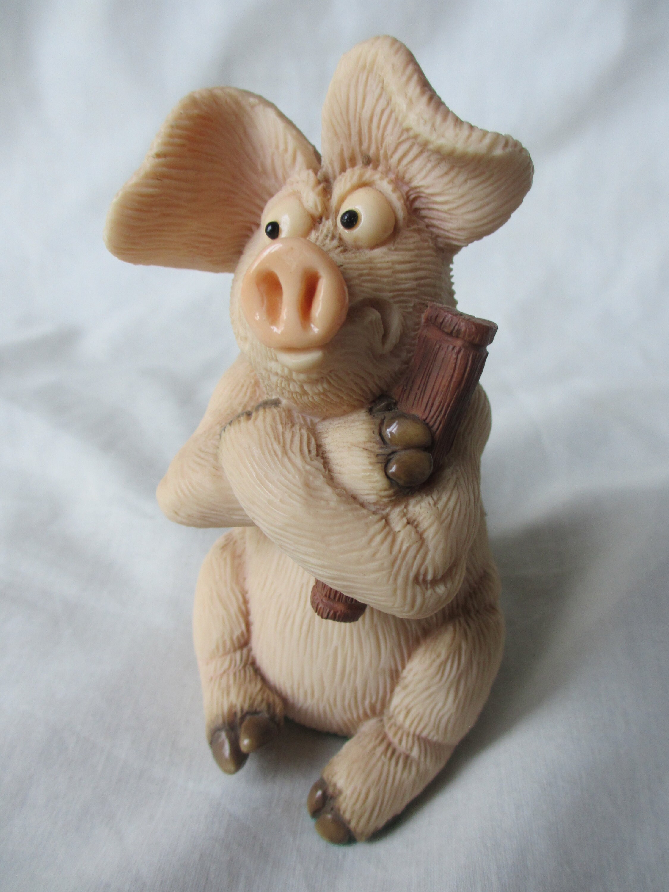 4 Piggins by David Corbridge ,entitled ,pals , Lottery , Poo , Late ...