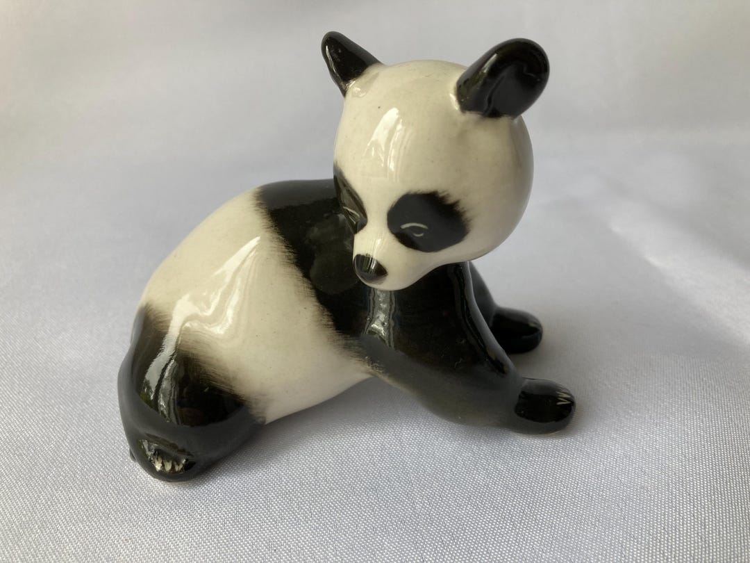 Vintage Lomonosov USSR Animal Panda , Great Condition 18 Cm Long X 7 Cm ...