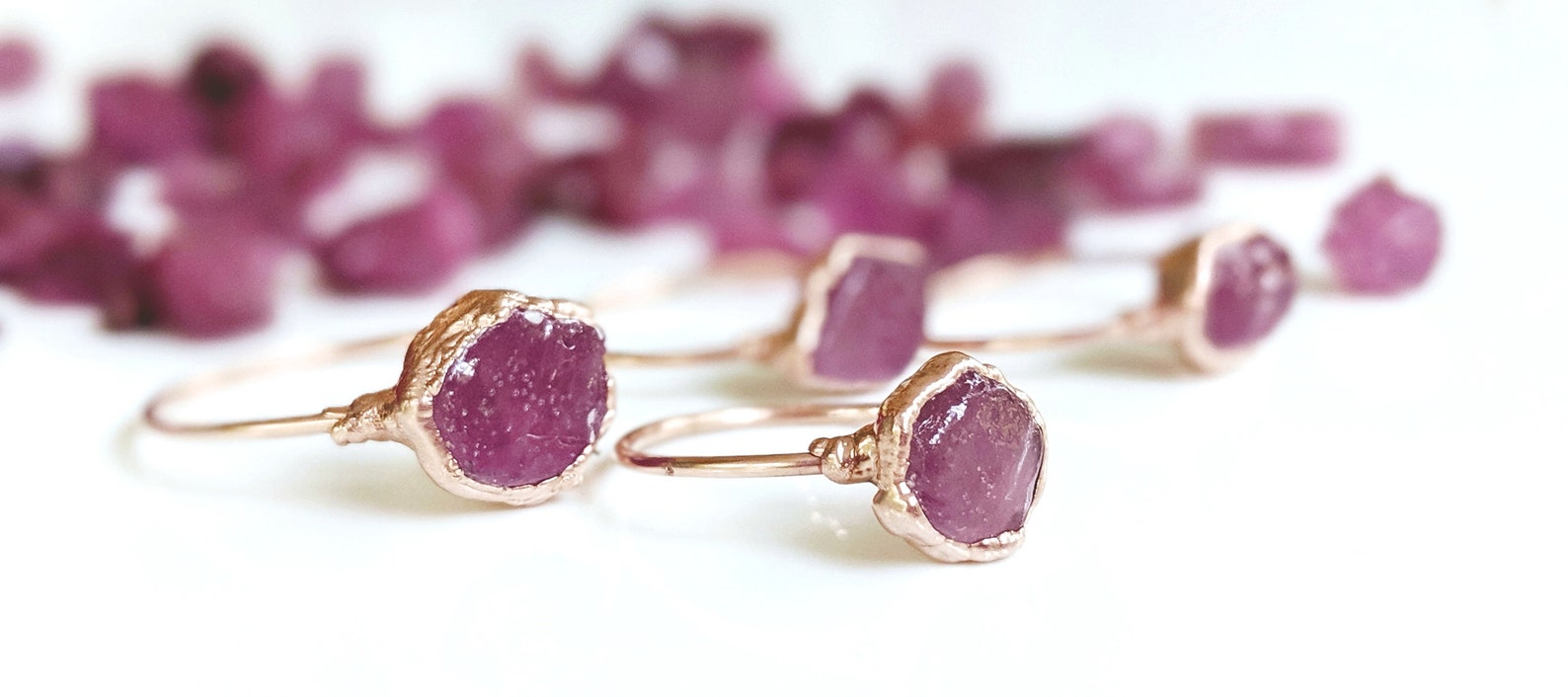 Raw Ruby Ring Raw Gemstone Ring July Birthstone Ring - Etsy