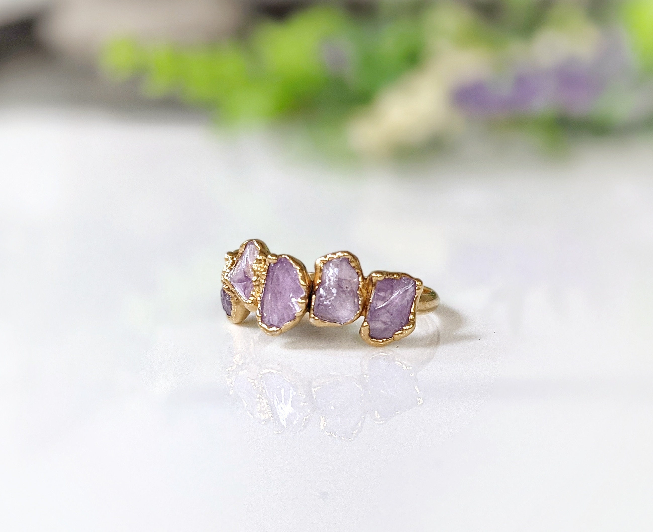 Raw Alexandrite Eternity Ring Raw Alexandrite Ring Gold - Etsy Canada
