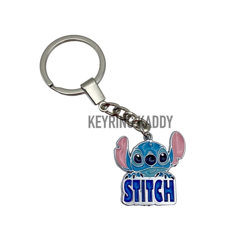 Cute Stitch Keyring Lilo and Stitch Keychain Stitch Charm - Etsy UK